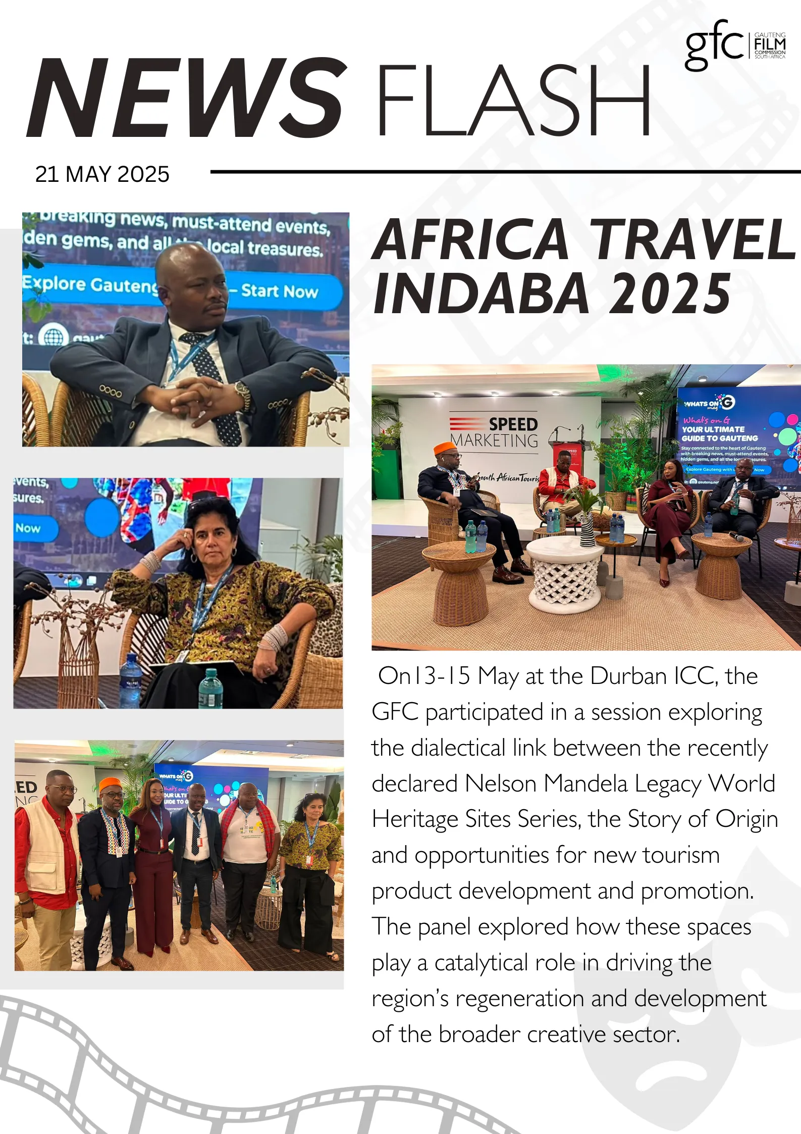 AFRICA TRAVEL INDABA 2025 - Gauteng Film Commission
